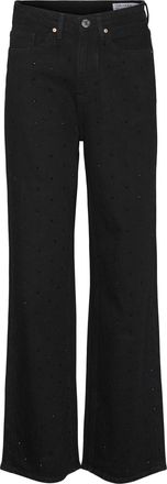 Vero Moda Female Weit geschnitten VMTESSA Hohe Taille Weiter Beinschnitt Jeans