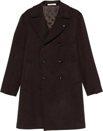 Tagliatore Manteau Au Genou - Marron Fonc&eacute;