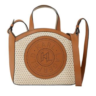 Karl Lagerfeld Shopper - SMALL K/CIRCLE RAFFIA MESH Handtasche - Gr. unisize - in Braun - f&uuml;r Damen