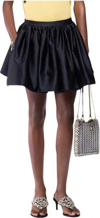 Paco Rabanne Femme, Jupes, Noir, Taille: 36 FR Pleated Short Skirt
