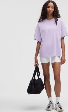 lululemon T-Shirt Dolman oversize en jersey Stitch Detail pour Femmes - Violet - Taille 2XS