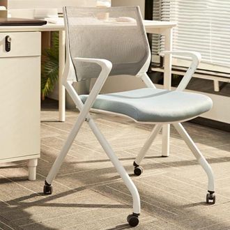 Generic Hochlehner-Schreibtischstuhl,Netz-B&uuml;rostuhl Armlehnen,ergonomischer Schreibtischstuhl,klappbare Rollen,Besprechungs- Konferenztisch Metallrahmen R&uuml;cke