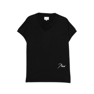 Rhude Logo-Stickerei T-Shirt - - Tops - Herren - Schwarzk - L