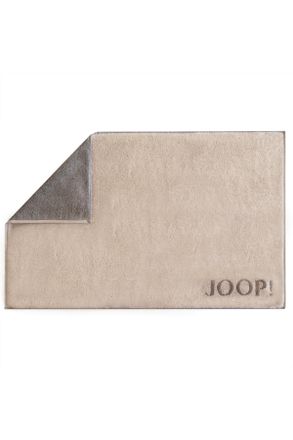 Joop Badematte Classic Doubleface, Graphit, Sand, Textil, Uni, rechteckig, 50x80 cm, Made in Germany, Oeko-Tex Standard 100, f&uuml;r Fu&szlig;bodenheizung geeignet, 