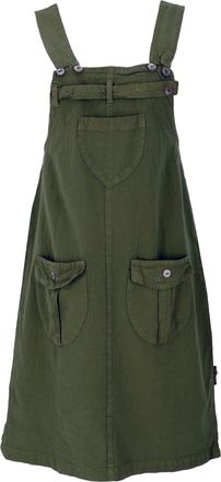 Guru Shop Latzrock, Tr&auml;gerkleid, Hippierock - Olive, Damen, Baumwolle, Size:XL