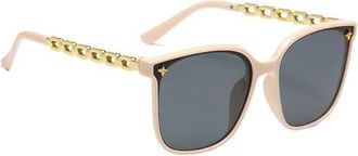 Generic Lunettes de soleil pour femme - Monture &eacute;l&eacute;gante - Lunettes de protection UV - Monture r&eacute;tro en m&eacute;tal - Lunettes de soleil tendance pour la conduite, 