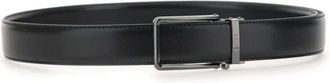 HUGO BOSS Homme, Accessoires, Noir, Taille: ONE Size Ceinture en Cuir Noir Austin avec Logo