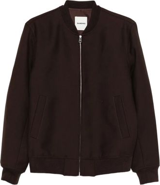 Sandro Bomberjacke im Layering-Look - Braun