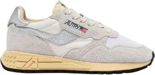 Autry Autry | Reelwind Low Suedenil Net Wht Silv - 36