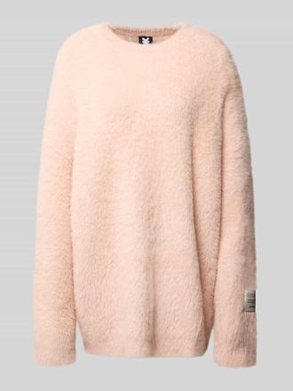 Karo Kauer Oversized Strickpullover mit Label-Detail