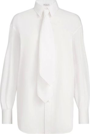 Brunello Cucinelli Femme, Blouses et Chemises, Blanc, Taille: 40 FR Chemise en coton stretch