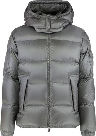 Moncler Homme, Vestes, Gris, Taille: 3XL Couyere Short Down Jacket