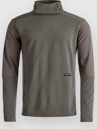 Ortovox Fleece Cord Hoodie dark grey brown 89801