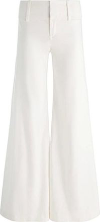 Alice & Olivia Femme, Pantalons, Blanc, Taille: 36 FR Olivia Wide Leg Linen Pant
