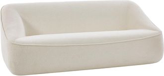 Vente-Unique 3-Sitzer-Sofa aus Strukturiertem Stoff - Beige - KIREBA