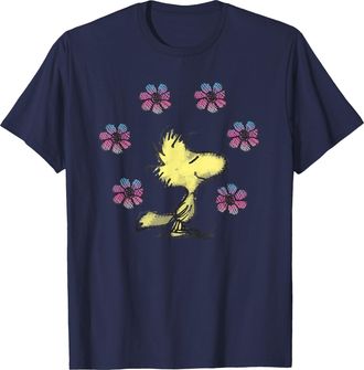 Peanuts Woodstock Liebe Blumen T-Shirt