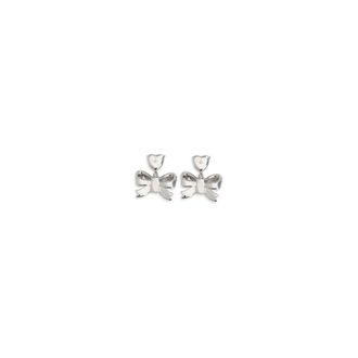 Self Portrait Womens Silver Brass Earrings