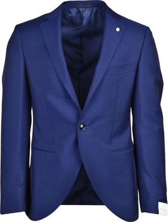 Luigi Bianchi Mantova Homme, Vestes, Bleu, Taille: XL Giacca Sfiancata