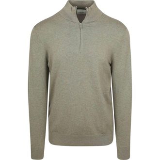 Profuomo Pullover Half Zip Luxury Basic Vert