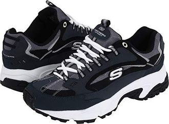 Skechers Go Walk 3 Charge, Chaussures Basses Homme, Bleu Marine, 42.5 EU Ancho