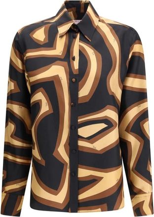 Pucci Femme, Blouses et Chemises, Multicolore, Taille: 38 FR Chemise en soie imprim&eacute;e