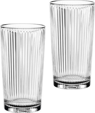 Nachtmann Longdrinkgläser 2er Set, 395 ml, Aperitivo, 105577, Cocktailgläser aus Kristallglas, Trinkgläser spülmaschinenfest