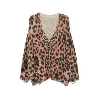 R13 Leopard-print Cardigan