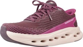 Skechers Max Cushioning Glide-Step Baskets Saphir pour Femme, Textile synth&eacute;tique Bordeaux, 38 EU