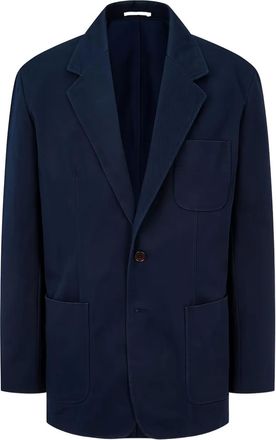 Man On The Boon. veste boutonnée à col contrastant - Bleu