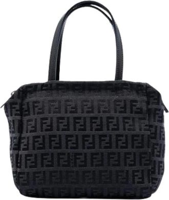 Fendi Sac &agrave; main en toile Pre-owned - Femme - Pre-owned - Noir - Taille: ONE Size