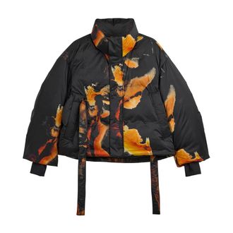 Yohji Yamamoto Femme, Vestes, Multicolore, Taille: 40 FR Puffer Printed Jacket