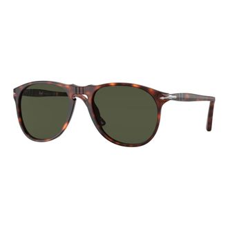 Persol Homme, Accessoires, Brun, Taille: 55 MM Lunettes de soleil classiques en &eacute;caille marron