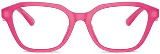 Emporio Armani Brille mit geometrischem Gestell - Rosa