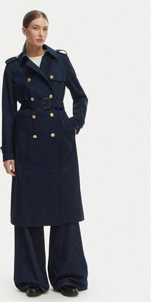 Tommy Hilfiger Tenchcoat WW0WW48873 Dunkelblau Slim Fit