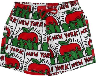 MC2 Saint Barth Gustavia Beachwear mit Print - Weiß