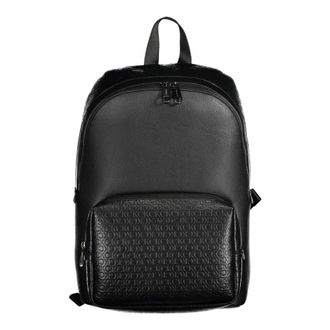 Calvin Klein Homme, Sacs, Noir, Taille: ONE Size Sac &agrave; Dos Homme Noir avec Fermeture &Eacute;clair