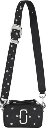Marc Jacobs Womens Shoulder Bag The Snapshot Black Leather Cow