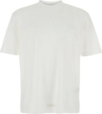 C.P. Company C.p. Company, Homme, Tops, Blanc, Taille: XL T-shirt en coton avec logo