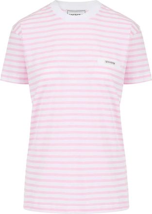 Iceberg Femme, Tops, Rose, Taille: 38 FR T-shirt Ray&eacute; en Jersey de Coton