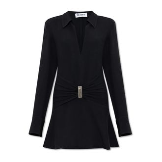 The Attico Kleid mit Applikation - - Dresses - Damen - Schwarzk - XS