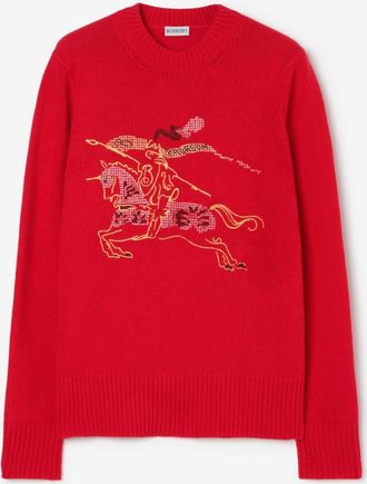 Burberry Pull en laine et cachemire à broderie croisée EKD, Size: XXS