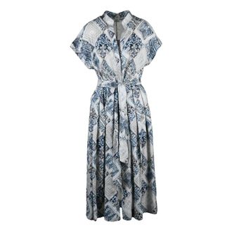 Eleventy Femme, Robes, Bleu, Taille: 36 FR Chemisiere Dress