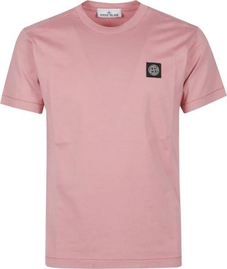 Stone Island Homme, Tops, Rose, Taille: L Logo T-Shirt