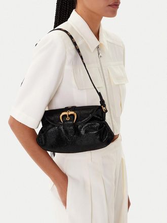 Pinko Handtasche PINKO Jolene Shoulder Mini PE 25 PLTT 102802 A27K Schwarz