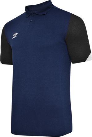 Umbro Total Poloshirt f&uuml;r Herren - Training (Marineblau/Dunkel-Marineblau/Wei&szlig;)