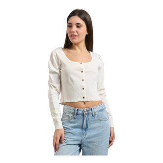 Fracomina Femme, Pulls, Beige, Taille: 44 FR Cropped Cardigan