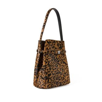 Toteme Grand sac seau &agrave; ceinture imprim&eacute; en cuir poulain