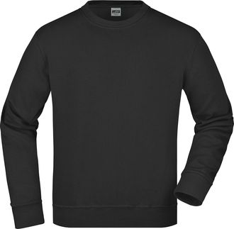 James & Nicholson Workwear Pullover - Strapazierfähiges Sweatshirt für Arbeit & Beruf | Farbe: black | Grösse: 3XL
