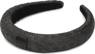 Kazar Schwarzes geflochtenes Papierstroh-Haarband - - Accessories - Damen - Schwarzk - ONE SIZE