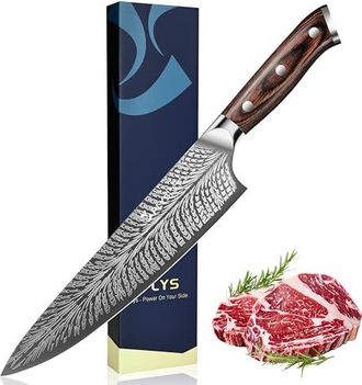 Plys Couteaux de Cuisine de Chef 20.5cm: Couteau Cuisine Sharp Couteau Legume Acier Inoxydable Idee Cadeau Papa